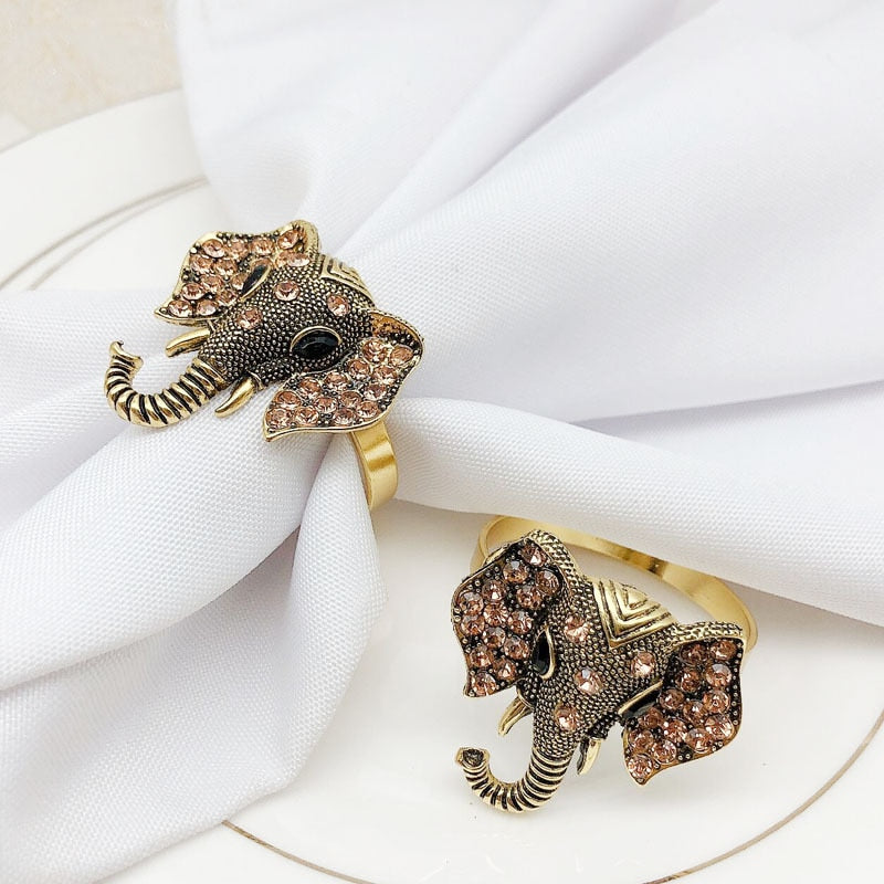 Elephant Napkin Rings (4pcs/set) – Decorable